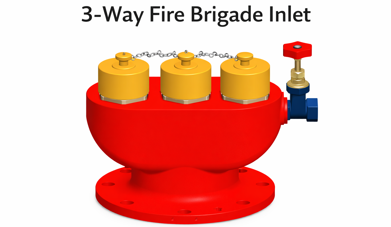 3-Way Fire Brigade Inlet – Variex Fire Safety India
