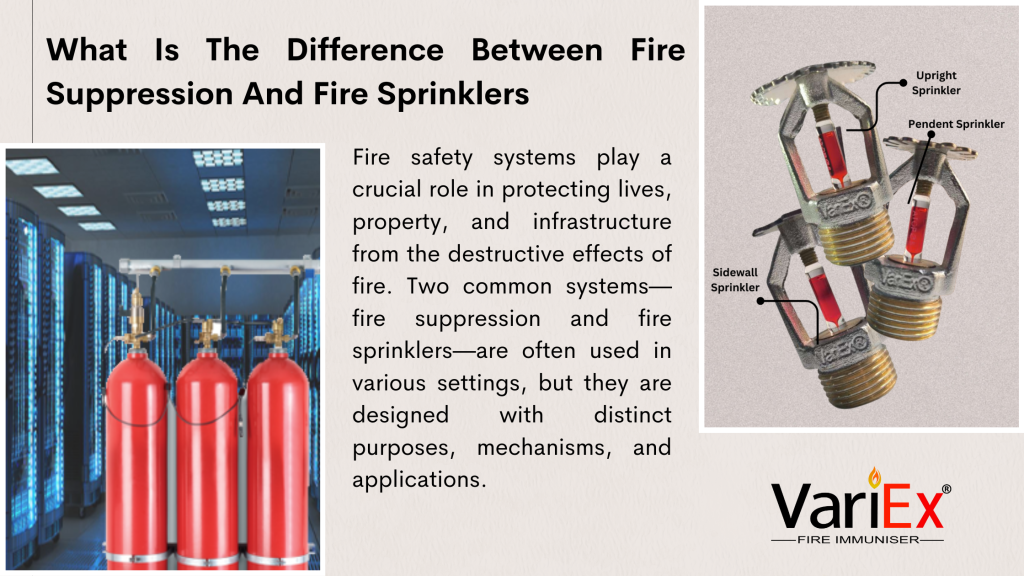 What Is The Difference Between Fire Suppression And Fire Sprinklers